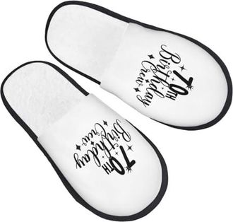 Generic Chaussons 70E Anniversaire Légers Pantoufles Antidérapantes Chaussons Maison Pour Outdoor Chambre De Camping M