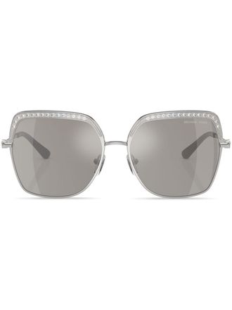 Michael Kors Verzierte Sonnenbrille - Silber