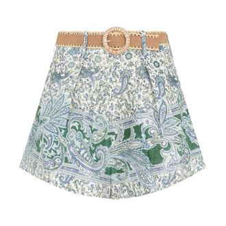 Zimmermann Femme, Shorts, Multicolore, Taille: 36 FR Shorts en Lin Paisley Multicolore