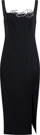 Blumarine Femme, Robes, Noir, Taille: 38 FR Robe Midi avec Strass