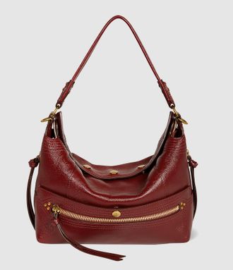 Jerome Dreyfuss Sac Lucky Hobo Cuir Acajou