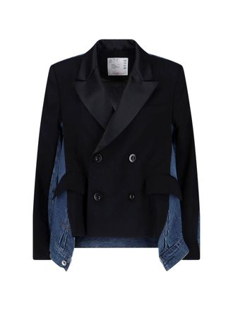 sacai Wool And Denim Jacket