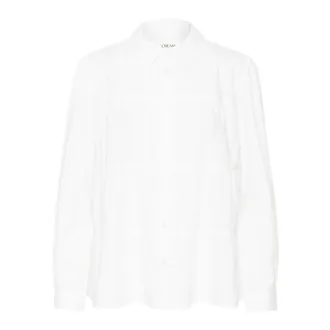 Cream Chemisier blanc avec volants - Femme - Blouses et Chemises - Blanc - Taille: 40 FR