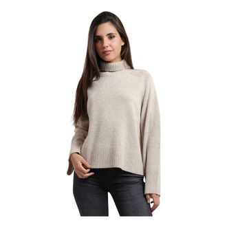 HUGO BOSS Pull &agrave; col roul&eacute; - Femme - Pulls - Beige - Taille: 38 FR