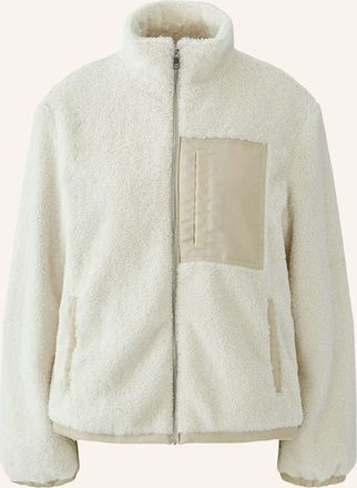 Oui Teddyfell-Jacke beige