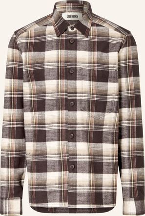 Drykorn Drykorn Flanellhemd Dieggo Comfort Fit braun