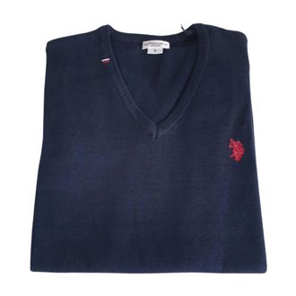 U.S.Polo Association V-Ausschnitt Strickware - - Knitwear - Herren - Blau - XL