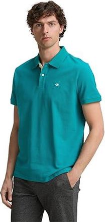 Tom Tailor 1031006 Polo piqué Basique Homme, 11037 - Vert Bouteille Foncée, L