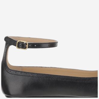 Chlo&eacute; Womens Mixed Leather Ballerina Flats Black
