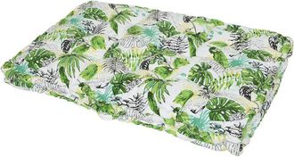 Jardideco Jardideco - Coussin palette de jardin déco feuilles clair 120 x 80 x 8 cm