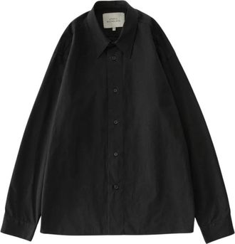 STUDIO NICHOLSON Hal Baumwollhemd - - Shirts - Herren - Schwarzk - S