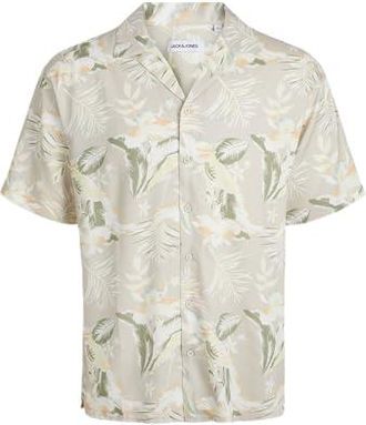 Jack & Jones Jjjeff T-Shirt Floral AOP Resort SS Chemise, Vaisselle, L Homme