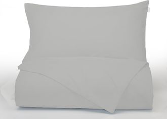 bianca Plain Dyed Dark Grey Bettbezug 140 x 220 + 60 x 70 cm