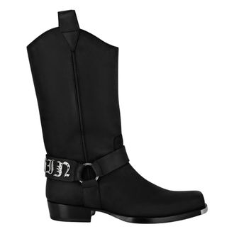 Philipp Plein Homme, Chaussures, Noir, Taille: 40 EU Flat High Gothic Boot