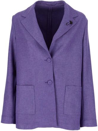 Lardini blazer à poches plaquées - Violet