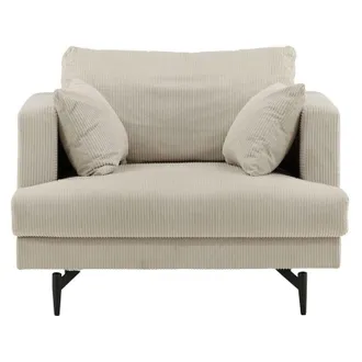 ebuy24 Sofia Sessel Samt beige