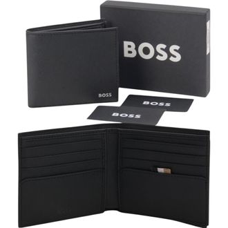 HUGO BOSS Herren Leder Geldb&ouml;rse Zair_8cc Bifold Kreditkartenhalter