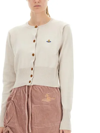 Vivienne Westwood Cotton-Cashmere Blend Cardigan - White