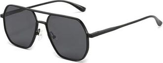 Generic Lunettes de soleil polarisées vintage 2026 pour homme - Lunettes de soleil rétro tendance, Noir, Taille unique