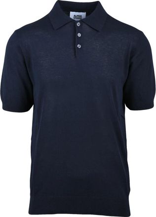 Alpha Studio Homme, Tops, Bleu, Taille: 2XL Polo en maille