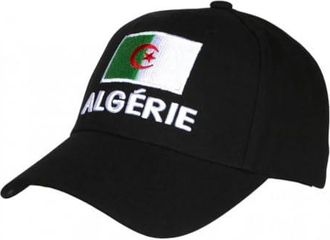 Nyls Cr&eacute;ation Casquette Algerie Noire Drapeau Algerien Croissant et Etoile - Taille Unique - Noir
