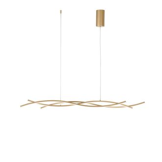Luce-Ambiente-Design Led Kinetic Suspension in Gold Aluminum 40w With Cct Switch