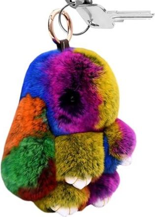 Generico Costeo de lapin de luxe - Lieu de luxe avec cl&eacute; en fourrure - Bibelots d&eacute;coratifs &eacute;l&eacute;gants pour adolescentes - Jouet doux avec s&eacute;curit&eacute; - D&eacute;coration d