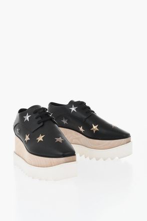 Stella McCartney Derby-Schuhe ELYSE aus Eco-Leder mit 9 cm Plateau-Sohle Stella McCartney
