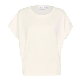 Saint Tropez Femme, Pulls, Beige, Taille: 42 FR Pull Tricot D&eacute;tendu Ice