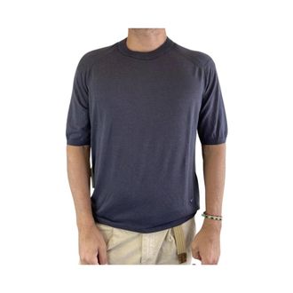 Emporio Armani Maillot &agrave; Manches Courtes - Gris - Homme - Tops - Bleu - Taille: M