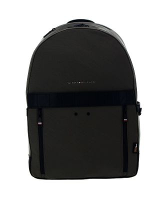 Tommy Hilfiger Herren Rucksack TH Elevated 1985 Backpack Handgepäck, Grau (Charcoal Gray), Einheitsgröße