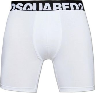 Dsquared2 Homme, Sous-v&ecirc;tements, Blanc, Taille: 2XL Boxers en coton avec logo