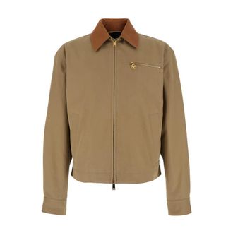 Versace Cotton-Canvas Blouson - - Jackets - Herren - Beige - XL