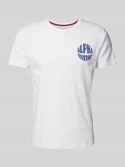 Alpha Industries T-Shirt mit Label-Print