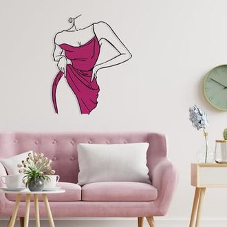 Hanah Home Stylish Decorative Metal Wall Accessory, 56 x 70 cm | Durable 1.20 mm Metal & 3 mm Wood | Perfect for Modern Home Decor & Unique Wall Art