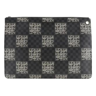 Louis Vuitton Pochette Pre-owned (Damier Graphite) - Homme - Pre-owned - Noir - Taille: ONE Size