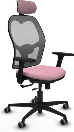 Piqueras y Crespo Ergonomischer Stuhl Rosa Jorquera mit 3D-Armlehnen, h&ouml;henverstellbarer Lendenwirbelst&uuml;tze und h&ouml;henverstellbarem Kopfteil und Neigungsverstellung. Aus