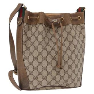 Gucci Pre-owned Vintage GG Canvas Bucket Bag - - Pre-owned - Damen - Beige - ONE SIZE