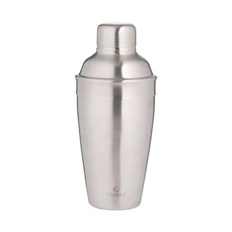 Viners Barware Cocktailshaker, Edelstahl, 500 ml, silberfarben