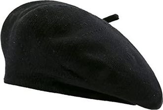 Generic rtdgcv B&eacute;ret Basque Femme B&eacute;ret pour Femmes Lady B&eacute;ret Automne-Hiver L&eacute;ger, Respirant, Tendance Couleur Unie Bonnet Live Cap Bonnet Tricot&eacute; Femmes Bon