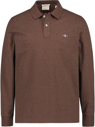 GANT Herren Polo-Shirts blau Baumwoll-Piqu&eacute;