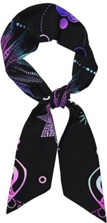 Generic &Eacute;charpe attrape-r&ecirc;ves color&eacute;e pour femme - &Eacute;charpe tour de cou pour sacs &agrave; main - En satin de soie - Pour le sport, le yoga et le visage