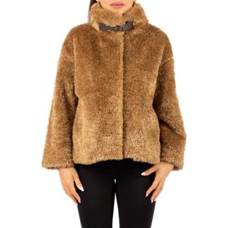 Herno Weicher Kunstpelzmantel - - Jackets - Damen - Beige - M