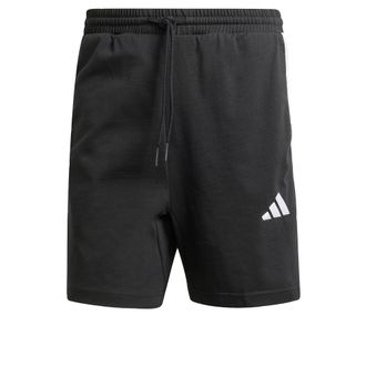 adidas Mens Essentials 3-Streifen Single Jersey 7-Inch Shorts Black/White 2XS