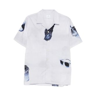 Paul Smith Homme, Chemises, Gris, Taille: L Chemise Imprim&eacute;e &agrave; Manches Courtes