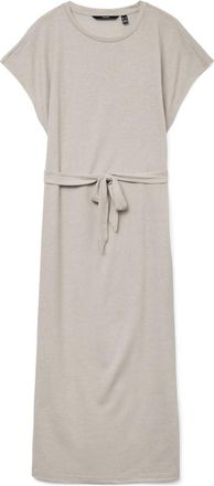 Vero Moda Damen Kleid VMHANNA SL CALF DRESS JRS GA (DE/NL/SE/PL, Alphanumerisch, XL, Regular, Regular, silver lining)