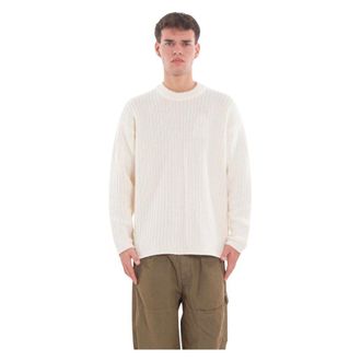 C.P. Company Lambswool Boxy Rundhals-Pullover - - Knitwear - Herren - Wei&szlig; - XL