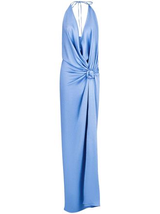 Silvia Tcherassi robe longue Torgiano - Bleu