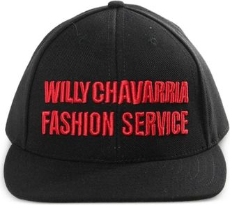 Willy Chavarria Homme, Accessoires, Noir, Taille: ONE Size Fashion Service Cap
