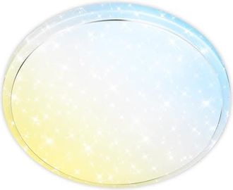 Briloner EEK A LED Deckenlampe mit Fernbedienung, dimmbar, Nachtlicht, warmwei&szlig; bis kaltwei&szlig;, LED Lampe, Deckenleuchte, Wohnzimmerlampe, K&uuml;chenlampe, Deckenbel